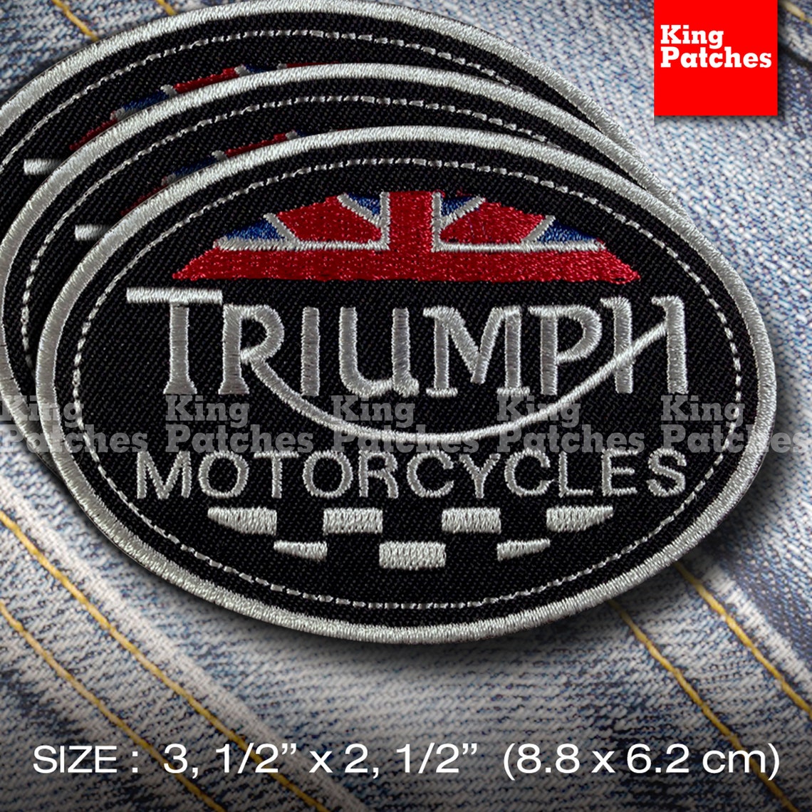3 pcs TRIUMPH Patch Iron on Racing Sport DIY Unique Jacket T | Etsy
