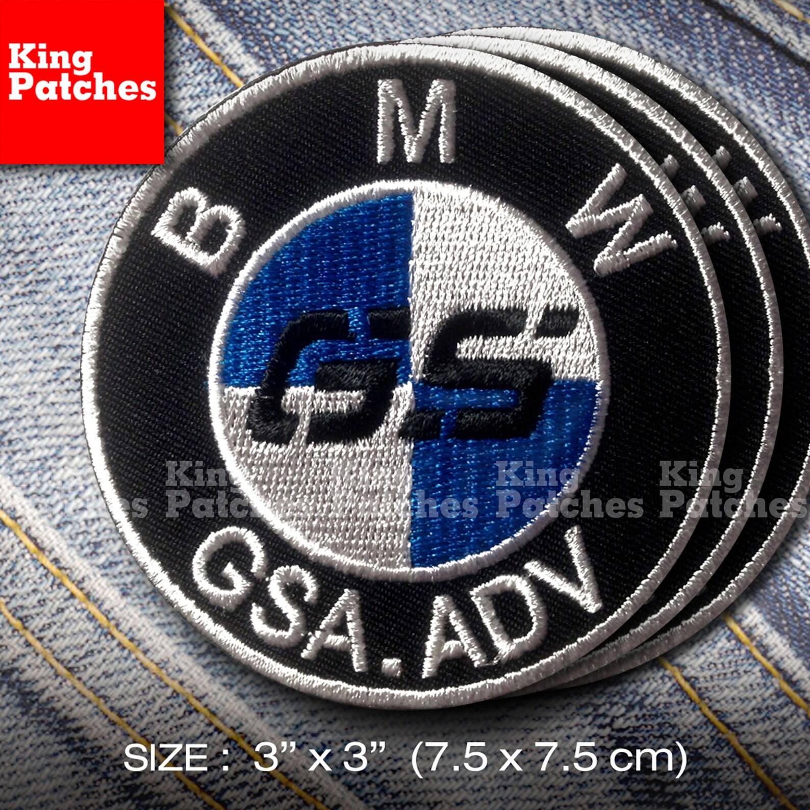 3 pcs BMW Patch Iron on Racing Sport Clothing Unique Biker | Etsy