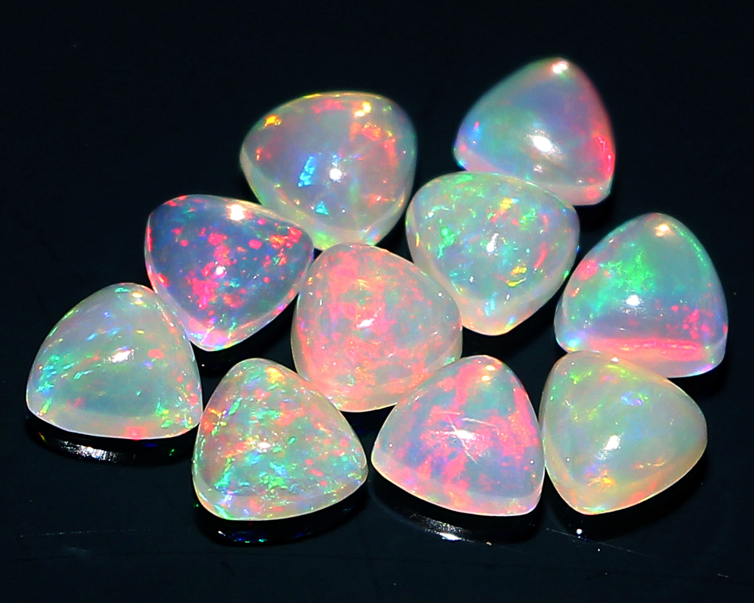 5mm Ethiopian Opal Trillion Cabochon gemstone Wholesale | Etsy