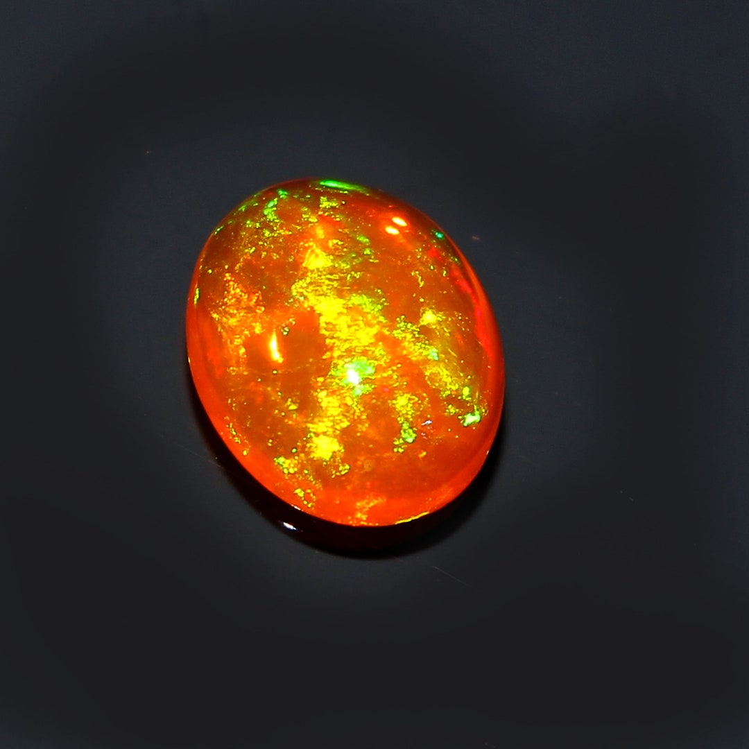 Orange Ethiopian Opal, Ethiopian Opal Smooth Cabochon, AAA Quality Opal ...