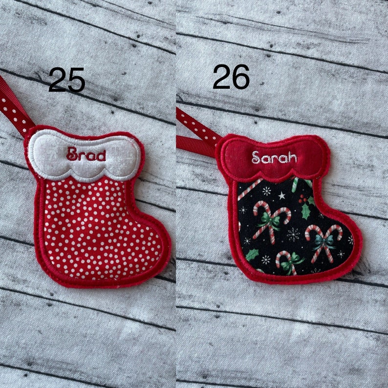 Personalized Christmas Stocking Ornament Stocking Ornament - Etsy