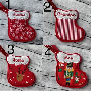 Personalized Christmas Stocking Ornament Stocking Ornament - Etsy