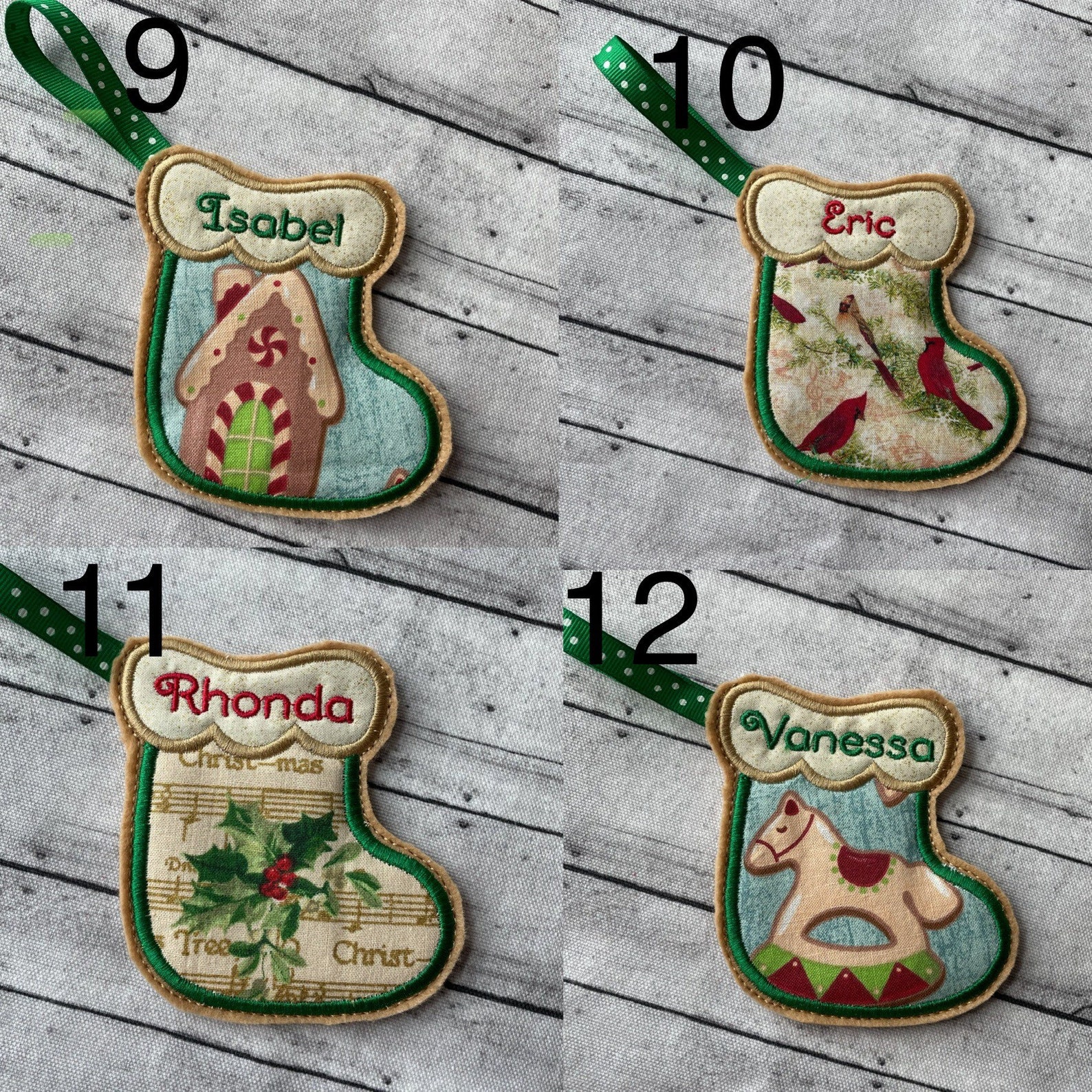 Personalized Christmas Stocking Ornament Stocking Ornament - Etsy