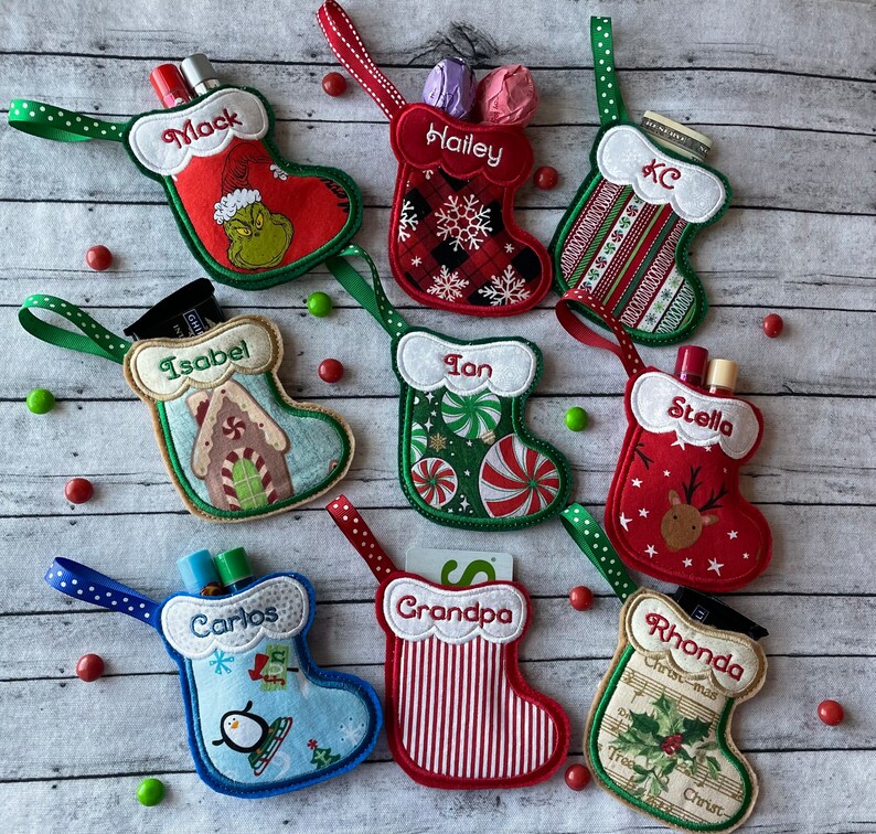 Personalized Christmas Stocking Ornament Stocking Ornament - Etsy