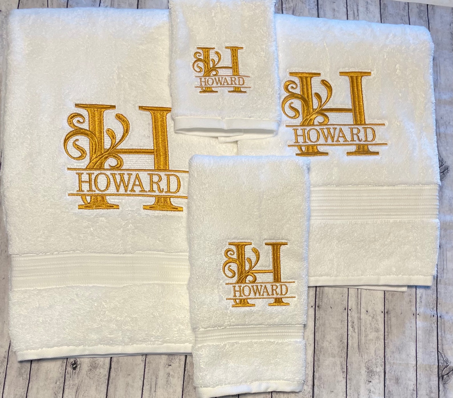 THICK Embroidered Bath Towel Custom Towel Personalized - Etsy