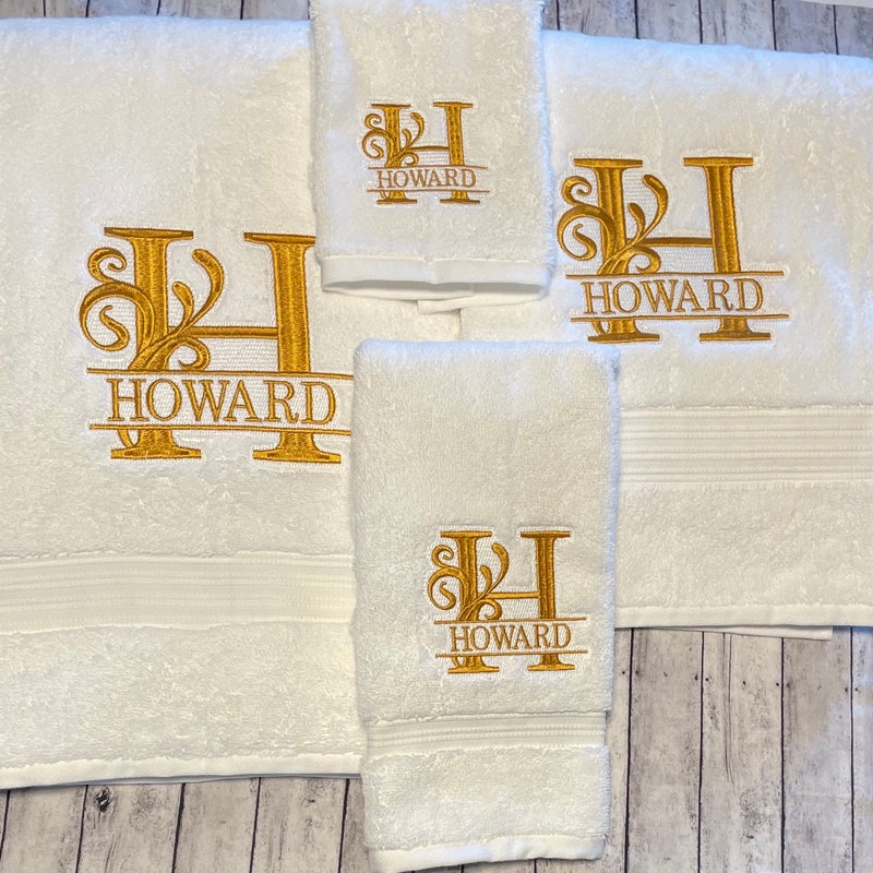 Monogrammed Towels - Etsy