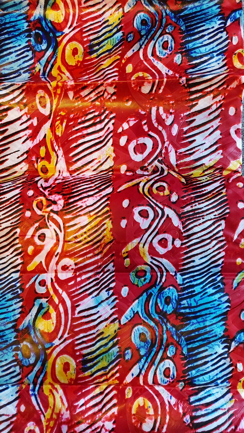 Luxury African Kampala Brocade Fabric. Quality Nigeria Adire Cotton ...