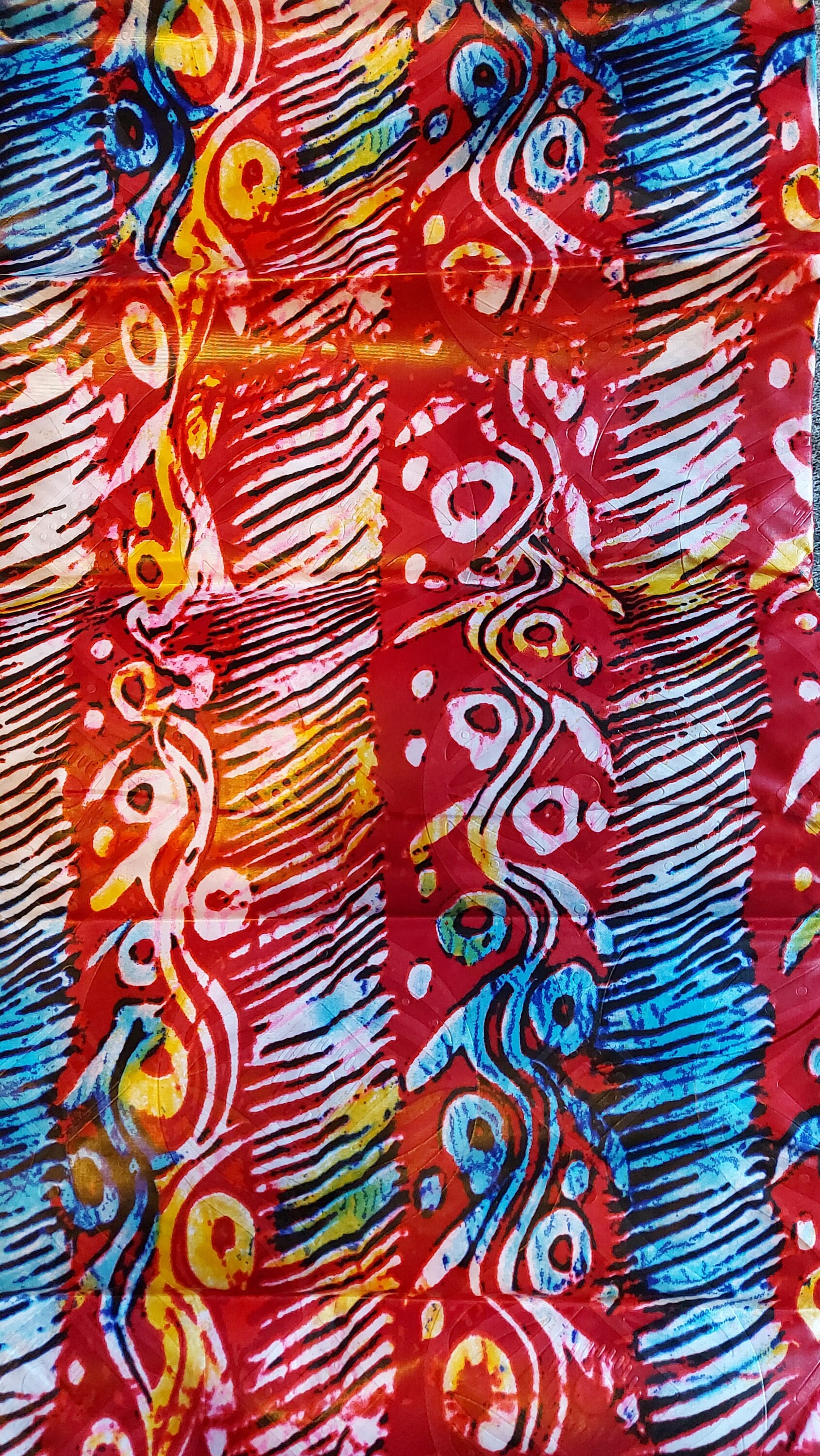 Luxury African Kampala Brocade Fabric. Quality Nigeria Adire Cotton ...