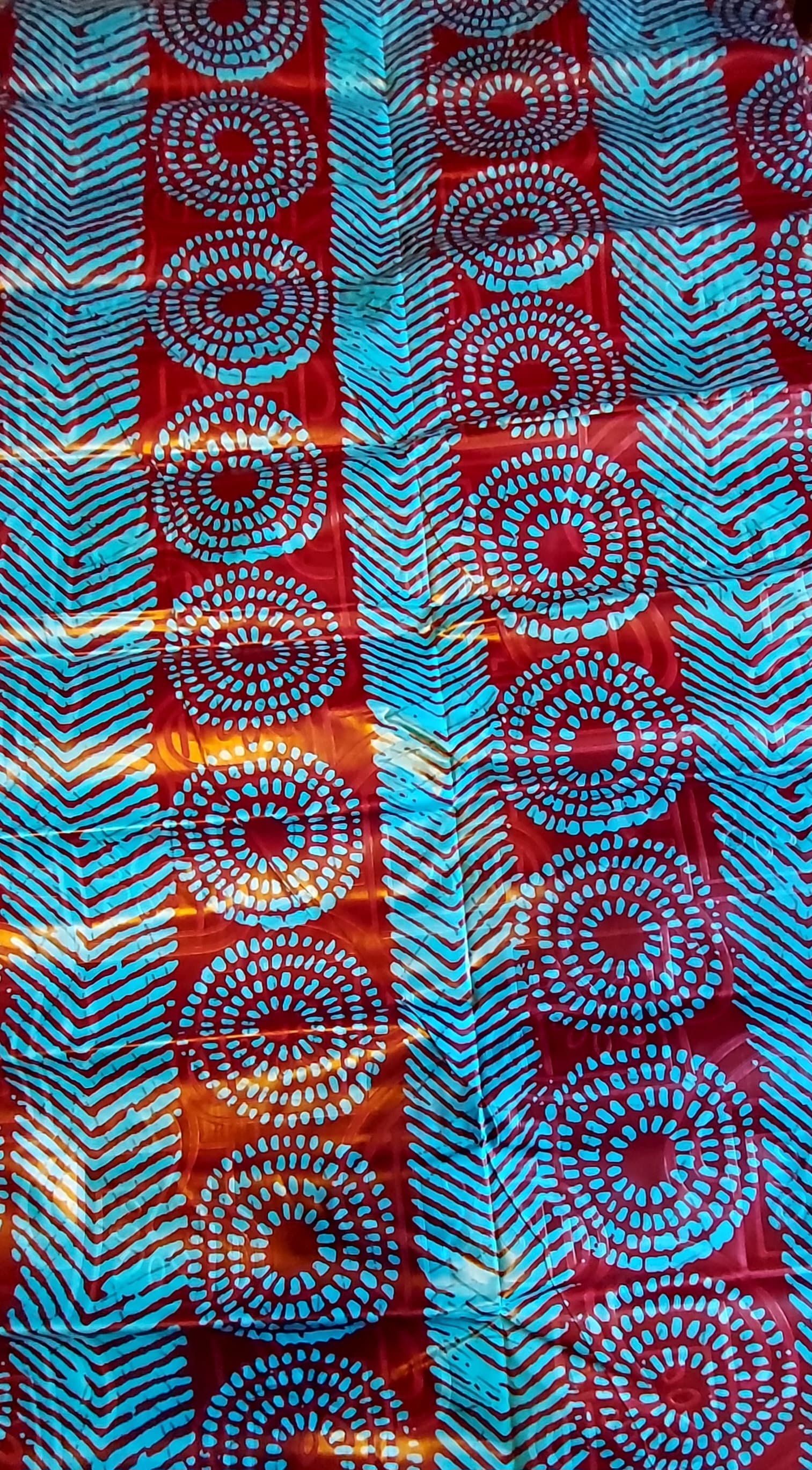 Handmade Kampala Brocade Fabric, Adire Tie-dye Batik Cotton, 5 Yards - Etsy