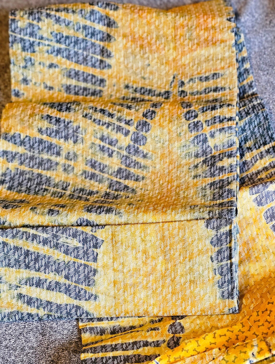 Luxury African Kampala Brocade Fabric. Quality Nigeria Adire 100% ...