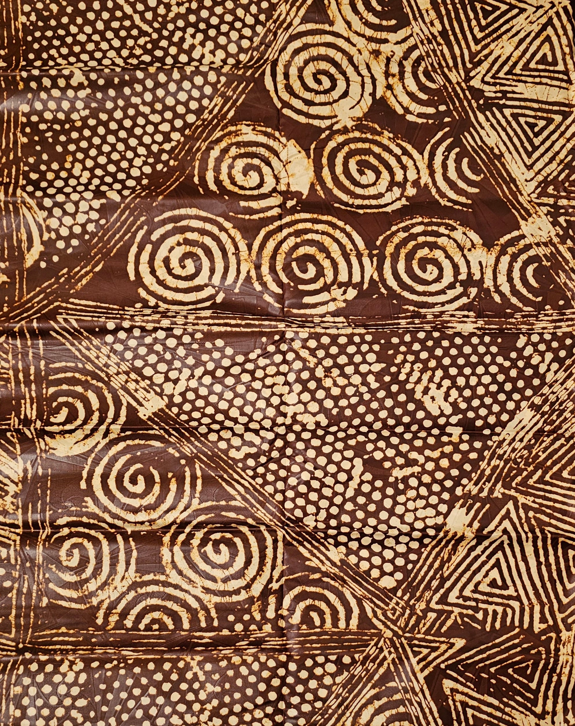 Luxury African Kampala Brocade Fabric. Quality Nigeria Adire Cotton ...