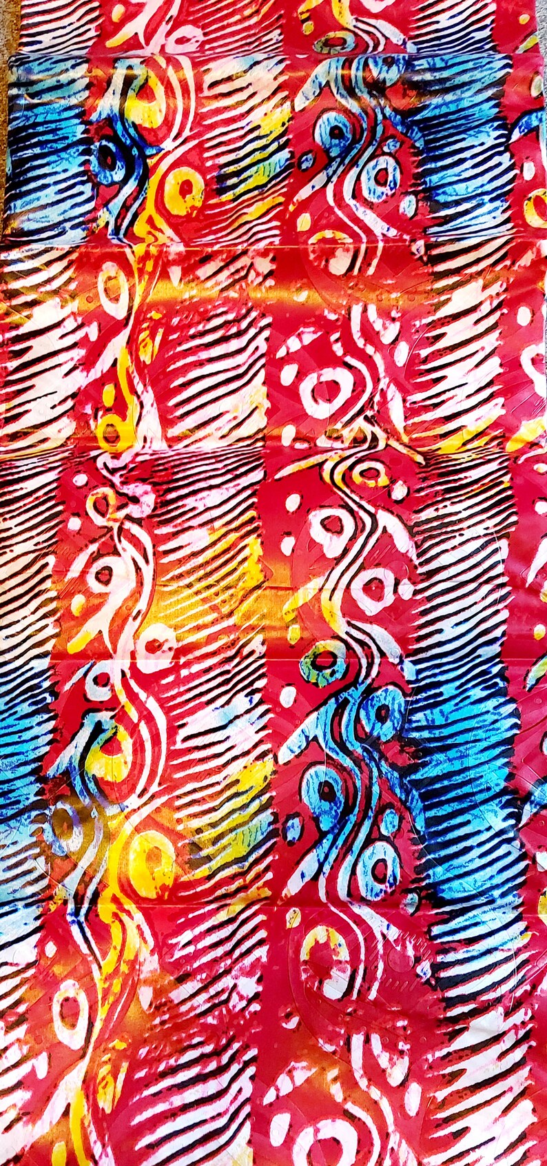 Luxury African Kampala Brocade Fabric. Quality Nigeria Adire Cotton ...