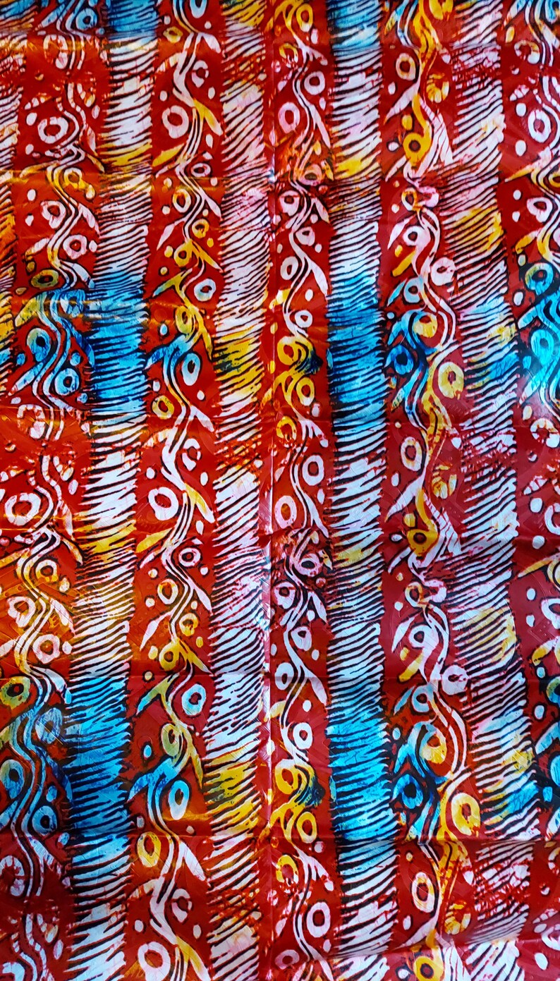 Luxury African Kampala Brocade Fabric. Quality Nigeria Adire Cotton, Tie-dye Fabric Batik ...