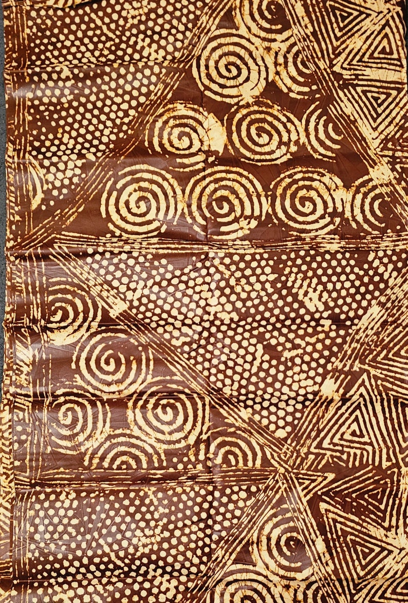 Luxury African Kampala Brocade Fabric. Quality Nigeria Adire Cotton, Tie-dye Fabric Batik ...