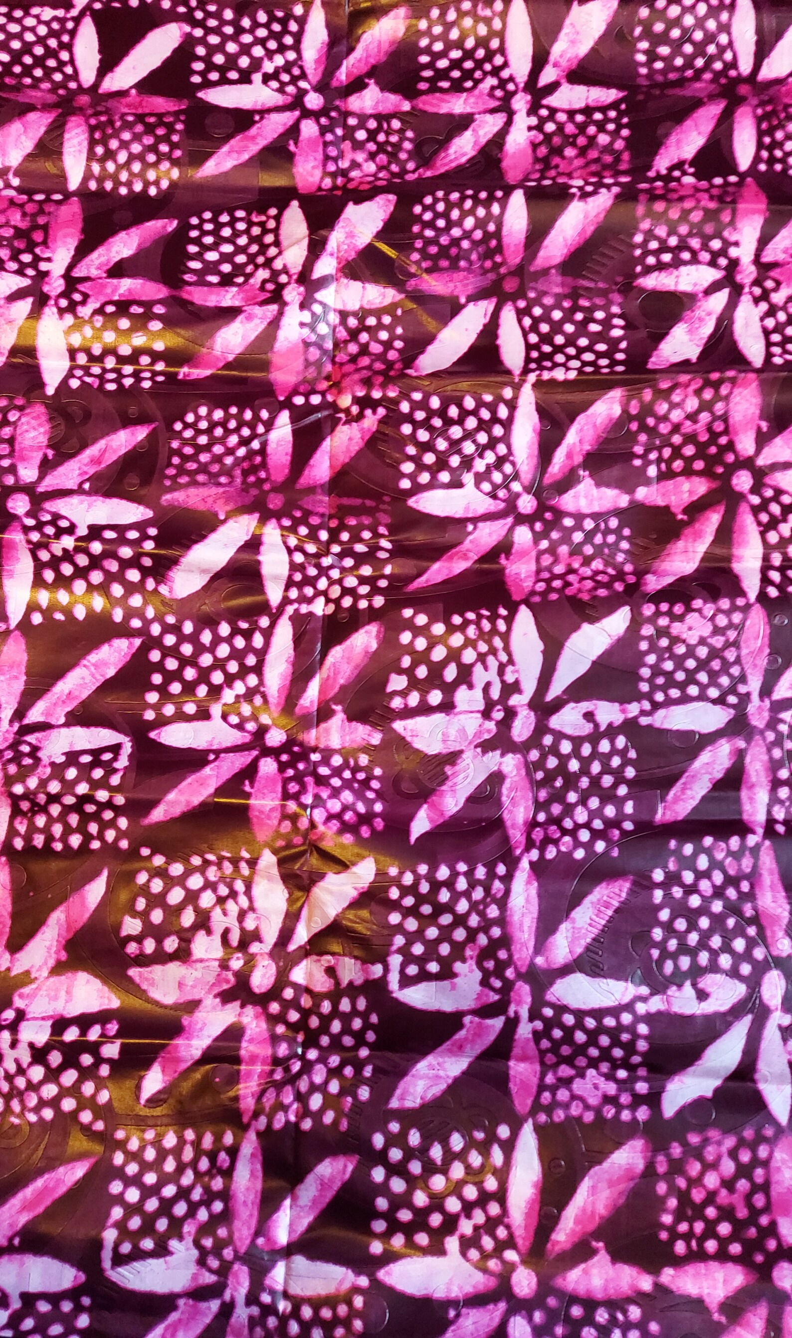 Handmade Kampala Brocade Fabric, Adire Tie-dye Cotton, Nigeria, 5 Yards ...