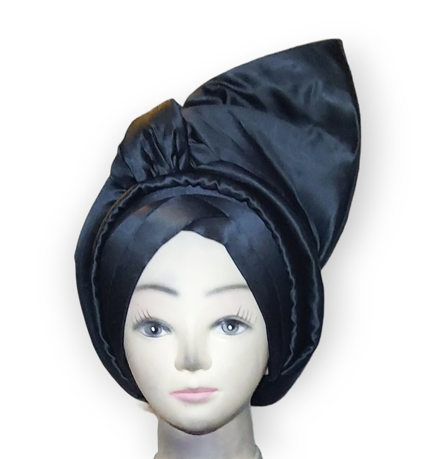 Premium Autogele, Duchess Silk Satin African Nigeria Auto Gele ...