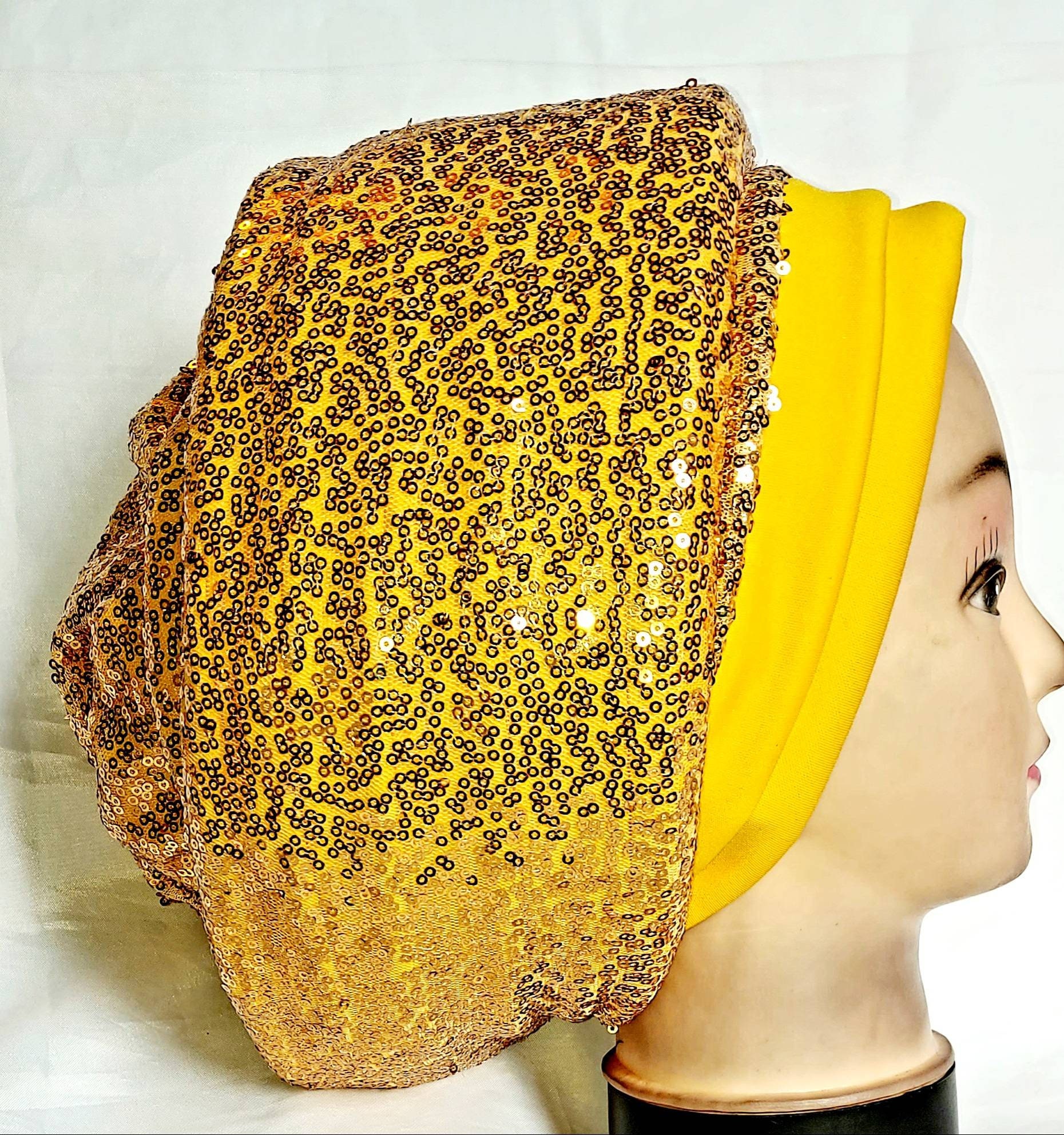 Premium Sequin Turban Auto Gele for Women, Autogele Cap for Women ...