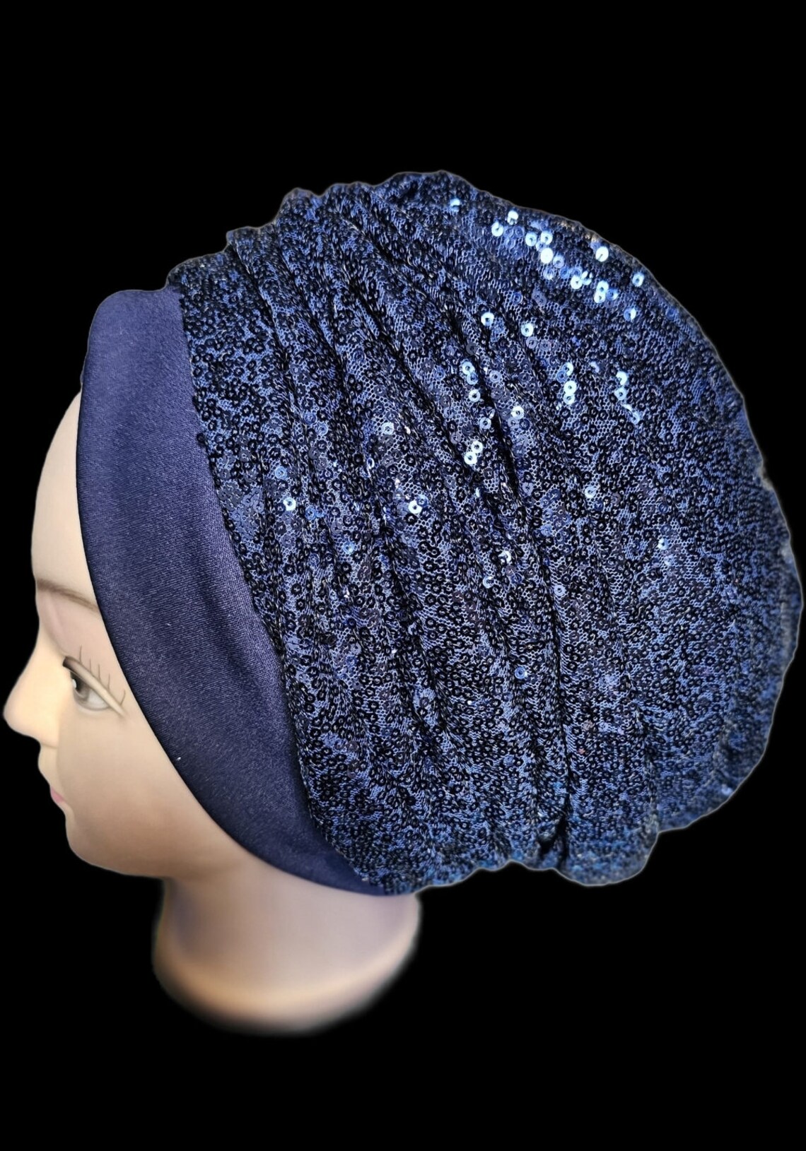 African Auto Gele, Premium Sequence Cap,turban Cap for Women, Instant ...