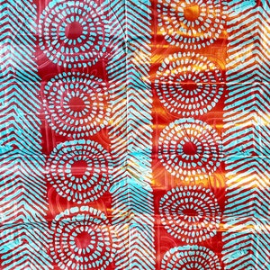 Handmade Kampala Brocade Fabric, Adire Tie-dye Batik Cotton, 5 Yards - Etsy