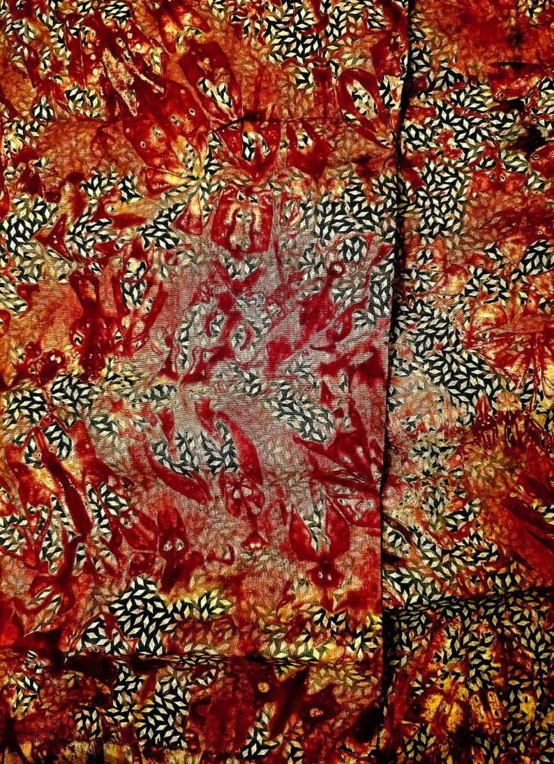 Handmade African Adire Fabric, Kampala Batik, 100% Cotton - Etsy