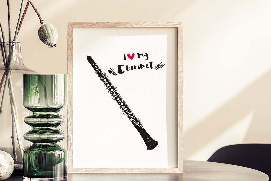 Wall Poster Prints, Clarinet Printable Poster, Gift for Clarinetist ...
