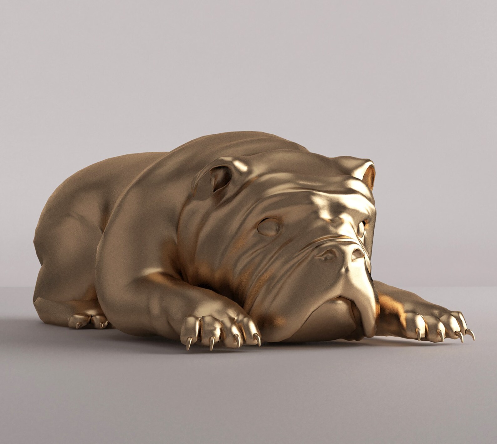 3d Dog STL American Bully Print Animal 3D STL File 3D Print Model 3 in ...