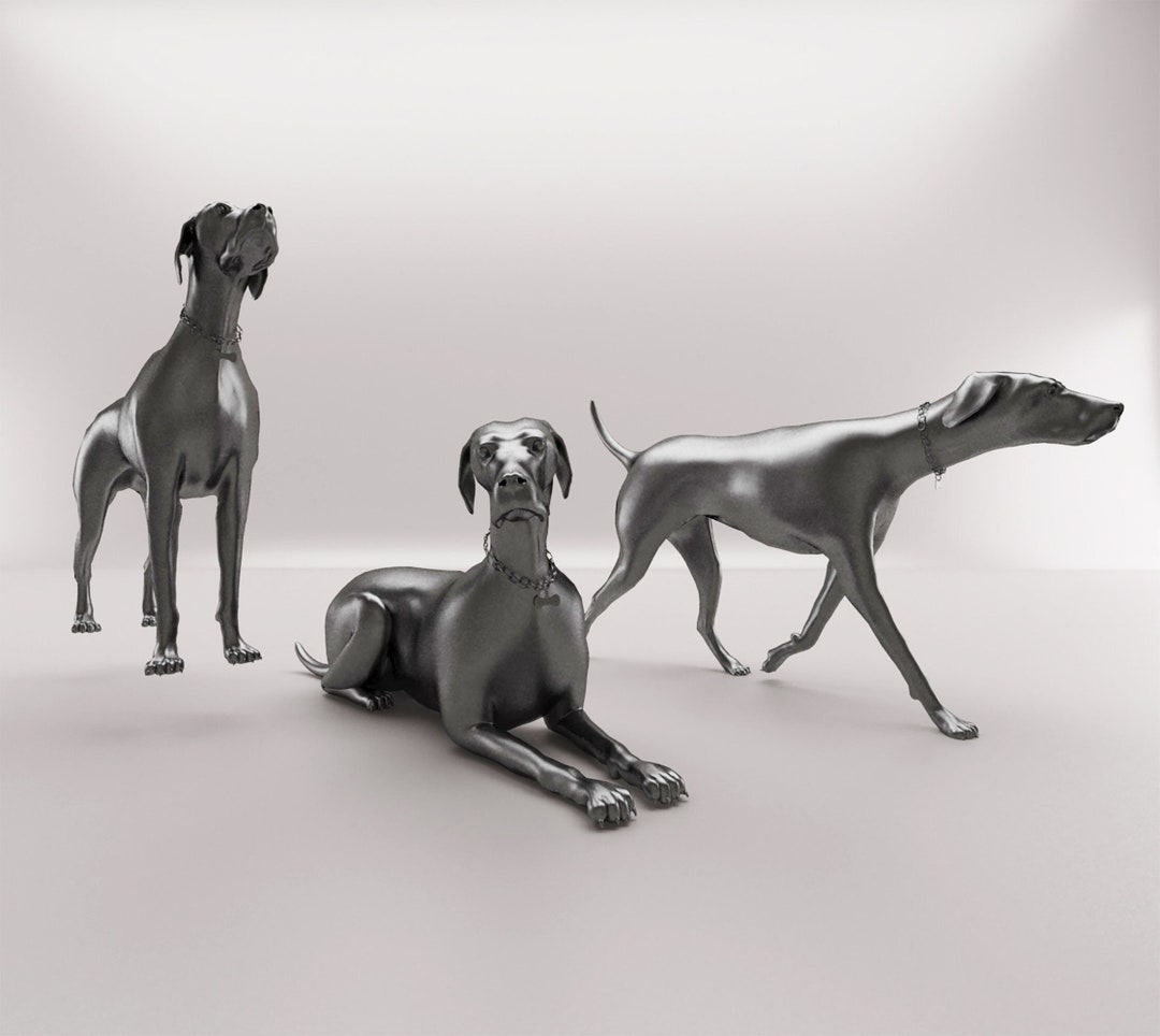 3d Dog STL Greyhound Animal Print 3D STL File 3D Print - Etsy