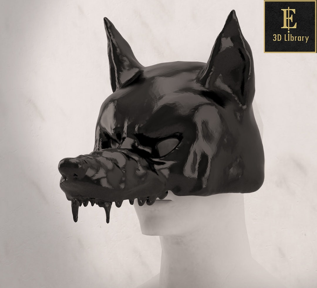 Wolf Mask 3D | Wolf Cosplay Mask | Print Animal Mask | STL File 3D ...