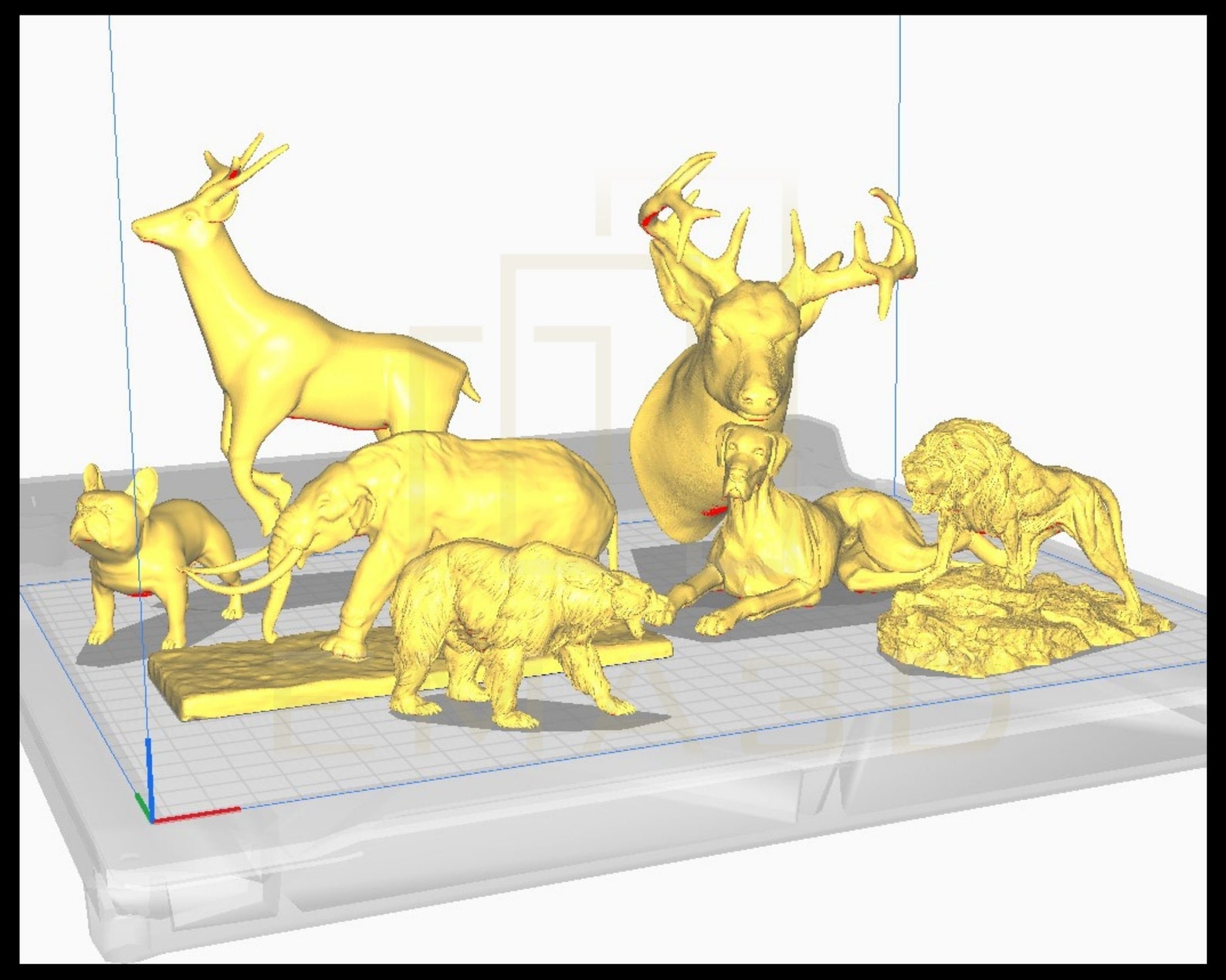 70+ Items STL Animals Pack - STL Files 3D Print Model | 3d Horse -3d ...