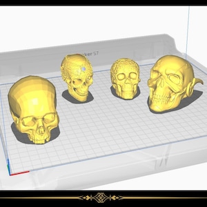 Skull Stl -40 3d Skulls - 4.7 GB- Halloween Skulls for 3D Printing - 3D ...