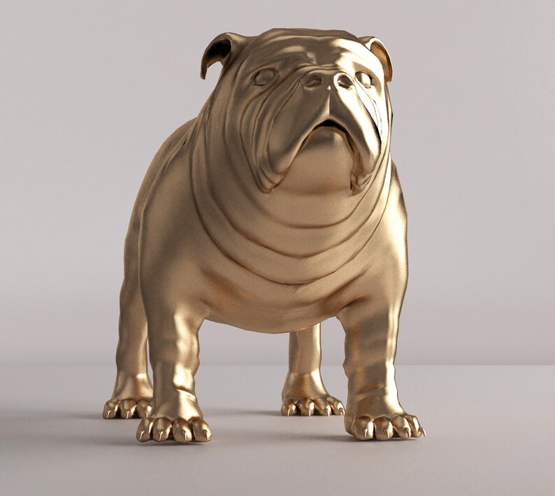 3d Dog STL | American Bully| Print Animal 3D | STL File 3D Print Model ...