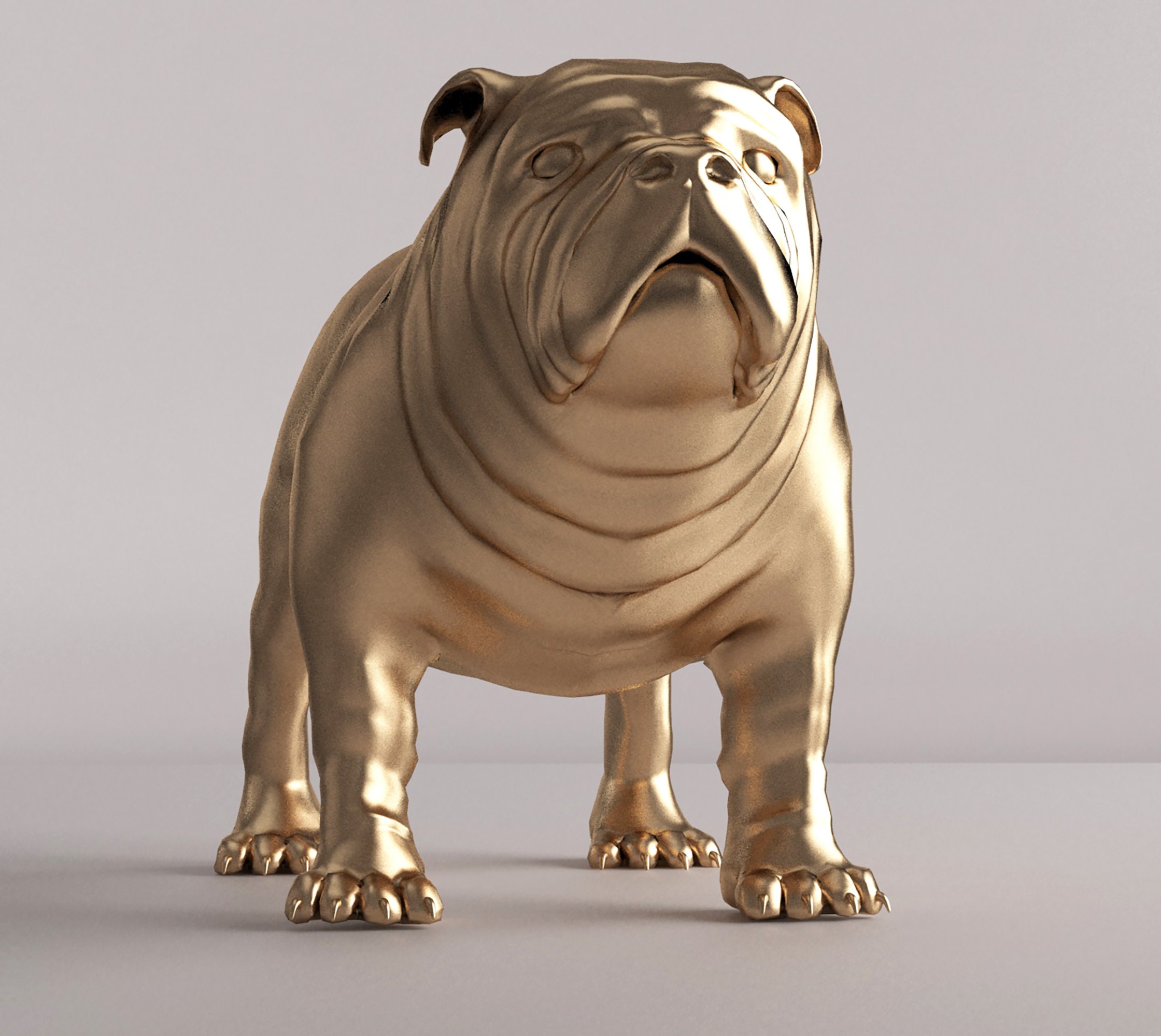 3d Dog STL | American Bully| Print Animal 3D | STL File 3D Print Model ...