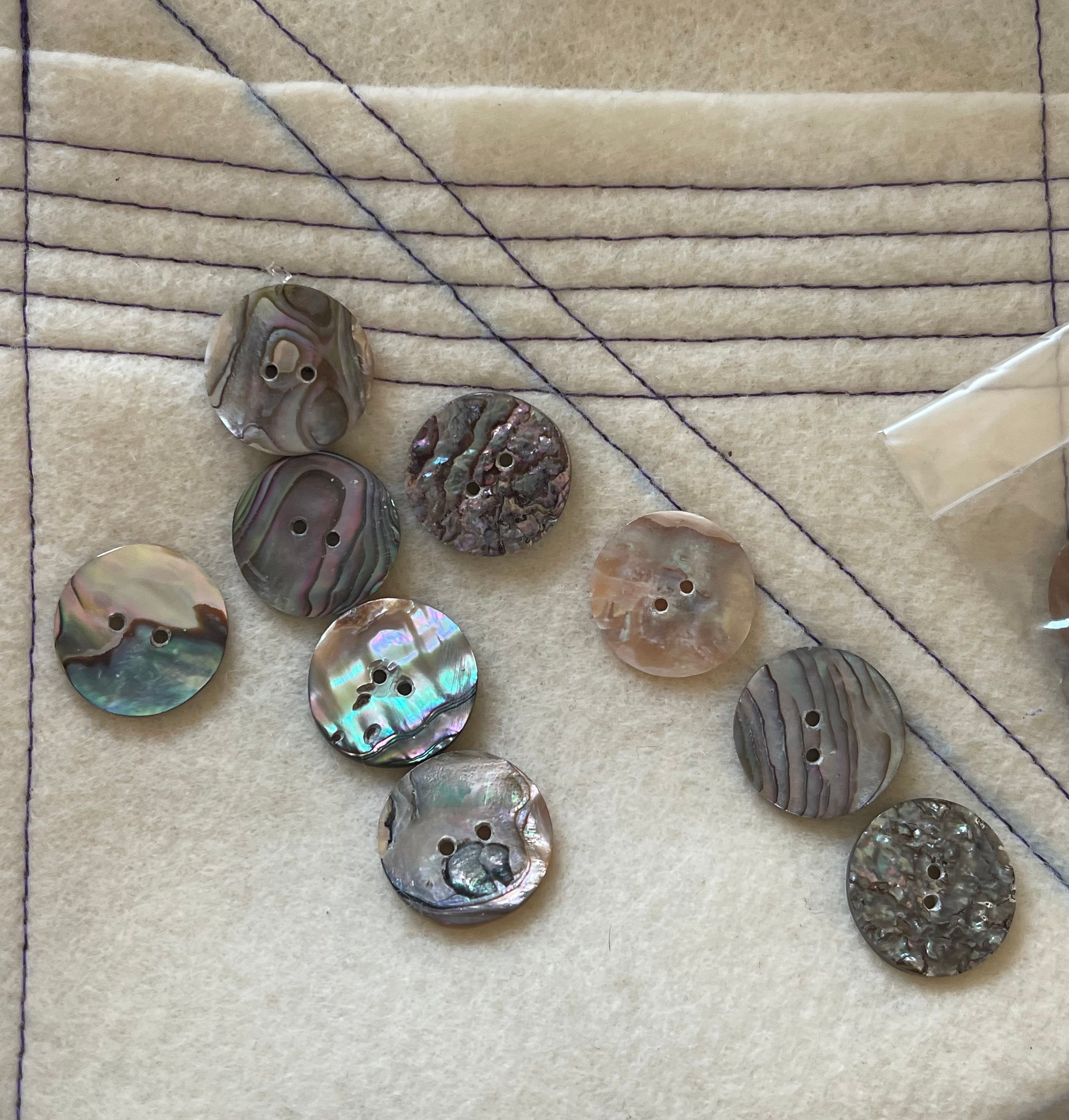 4pcs Abalone 2-hole Buttons 1/4 Inch 18mm, Mens Buttons, Pearl Buttons ...