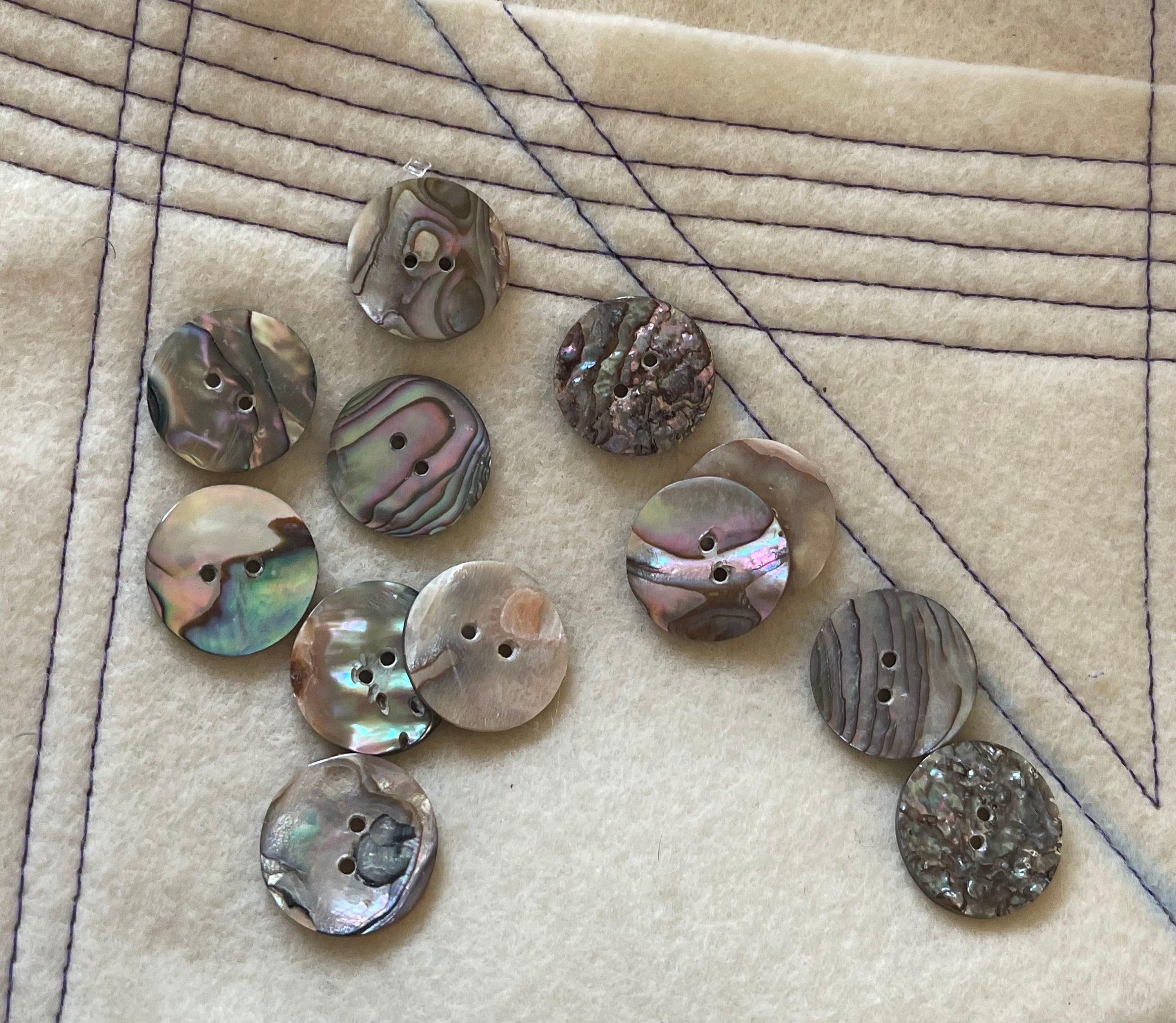 4pcs Abalone 2-hole Buttons 1/4 Inch 18mm, Mens Buttons, Pearl Buttons ...