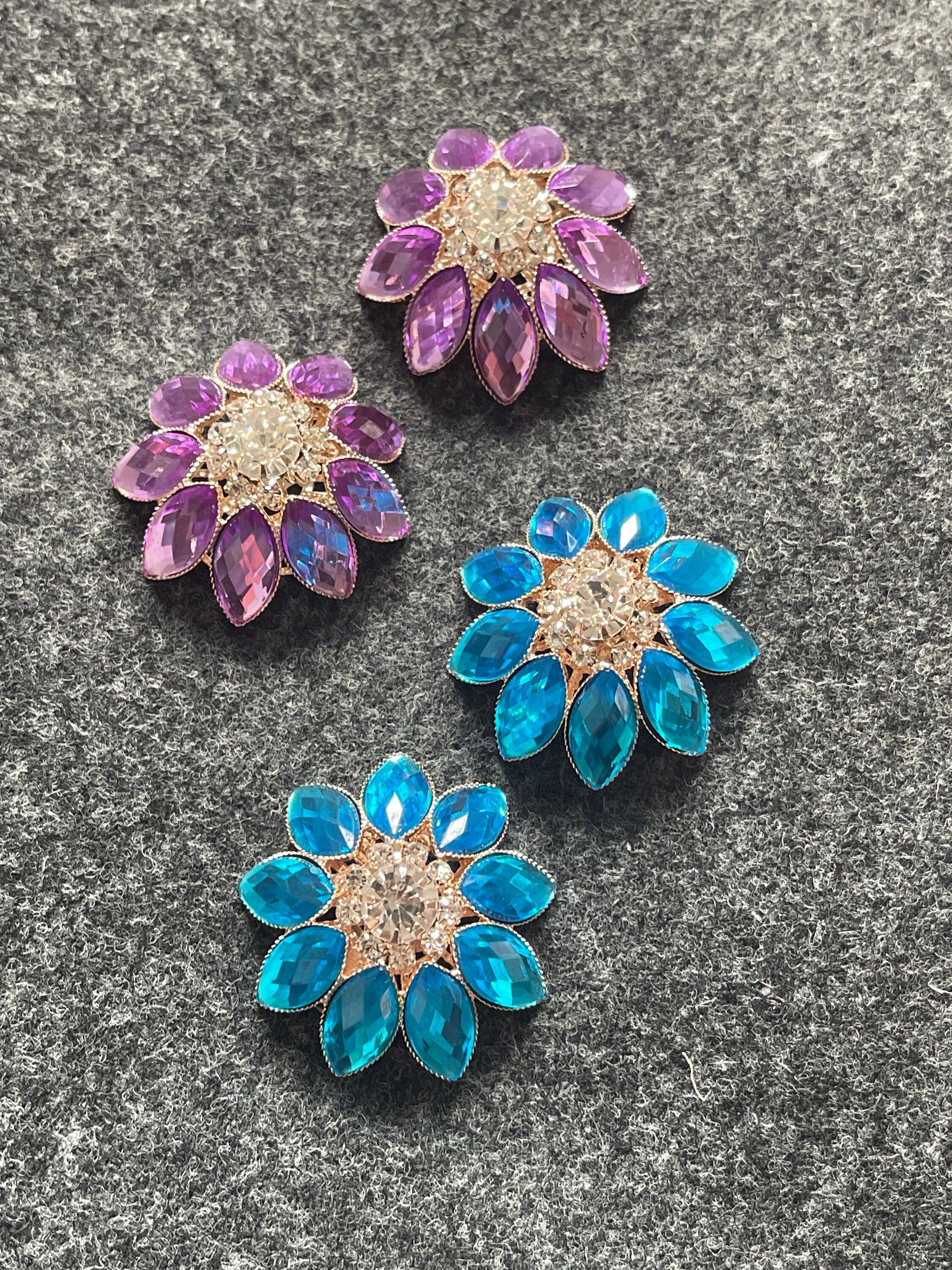 Gem Floral Buttons, Decoration Buttons, Wedding, Special Occasion ...