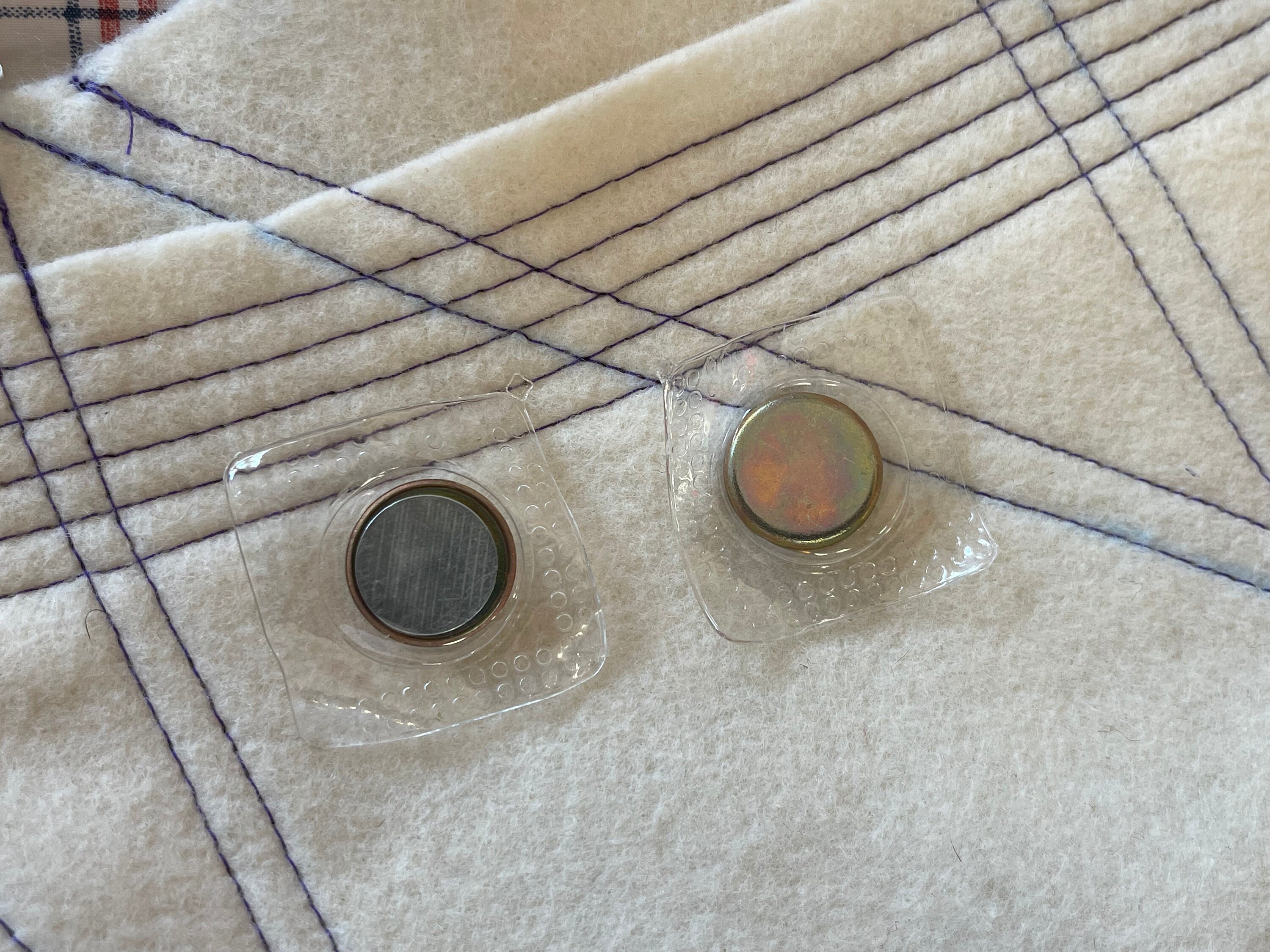 Magnetic Clasp Closure, 19mm Magnet 35mm Case, Illusion Button ...