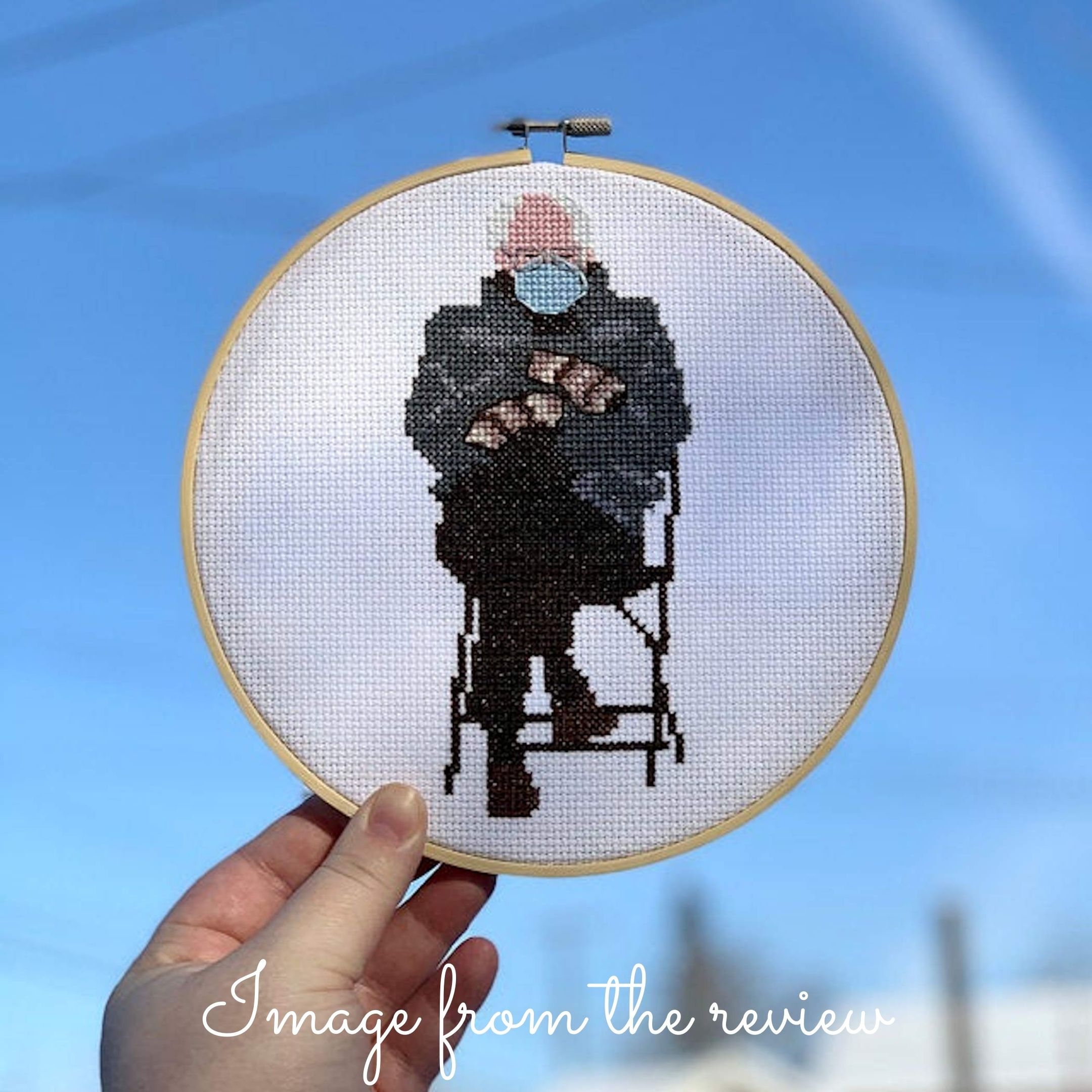Bernie Sanders' Mittens Cross Stitch Pattern Bernie | Etsy