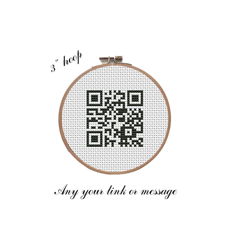 Custom QR Code Cross Stitch Pattern Instant Download - Etsy