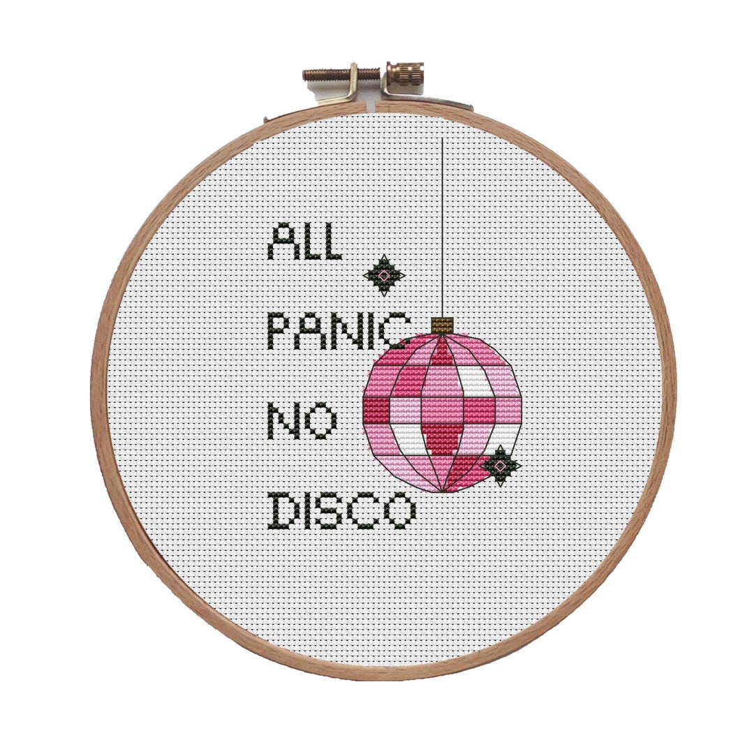 All Panic No Disco - Cross Stitch Pattern - Etsy