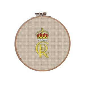 King Charles III Coronation Cross Stitch Pattern - Etsy