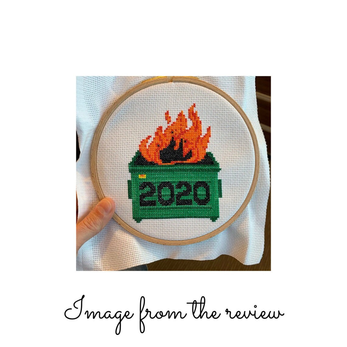 2020 Dumpster Fire Cross Stitch Pattern PDF Instant Download | Etsy