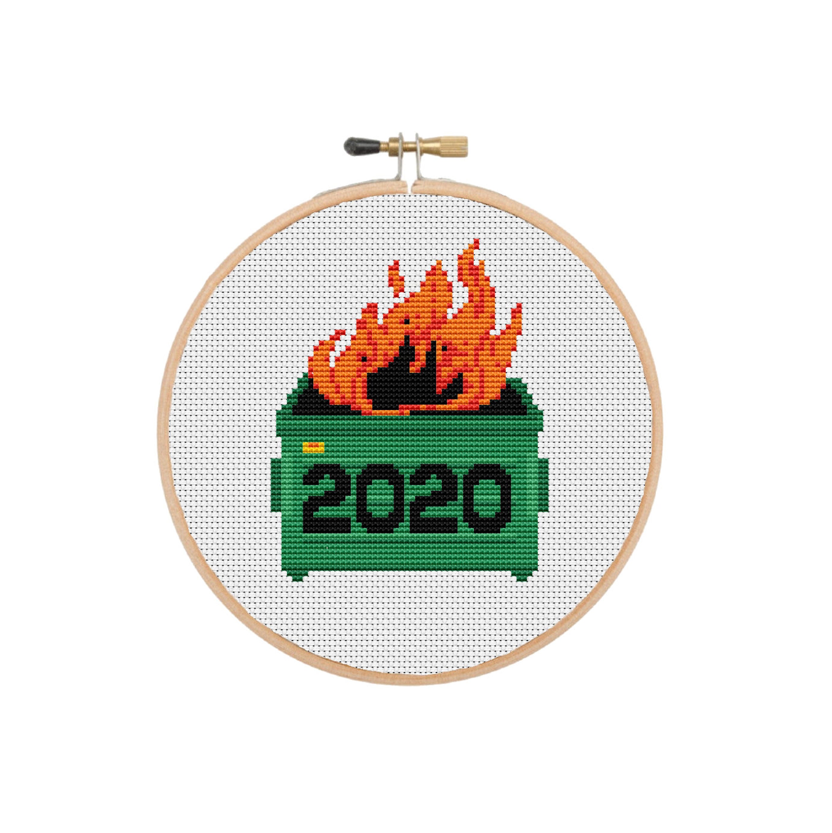 2020 Dumpster Fire Cross Stitch Pattern PDF Instant Download | Etsy