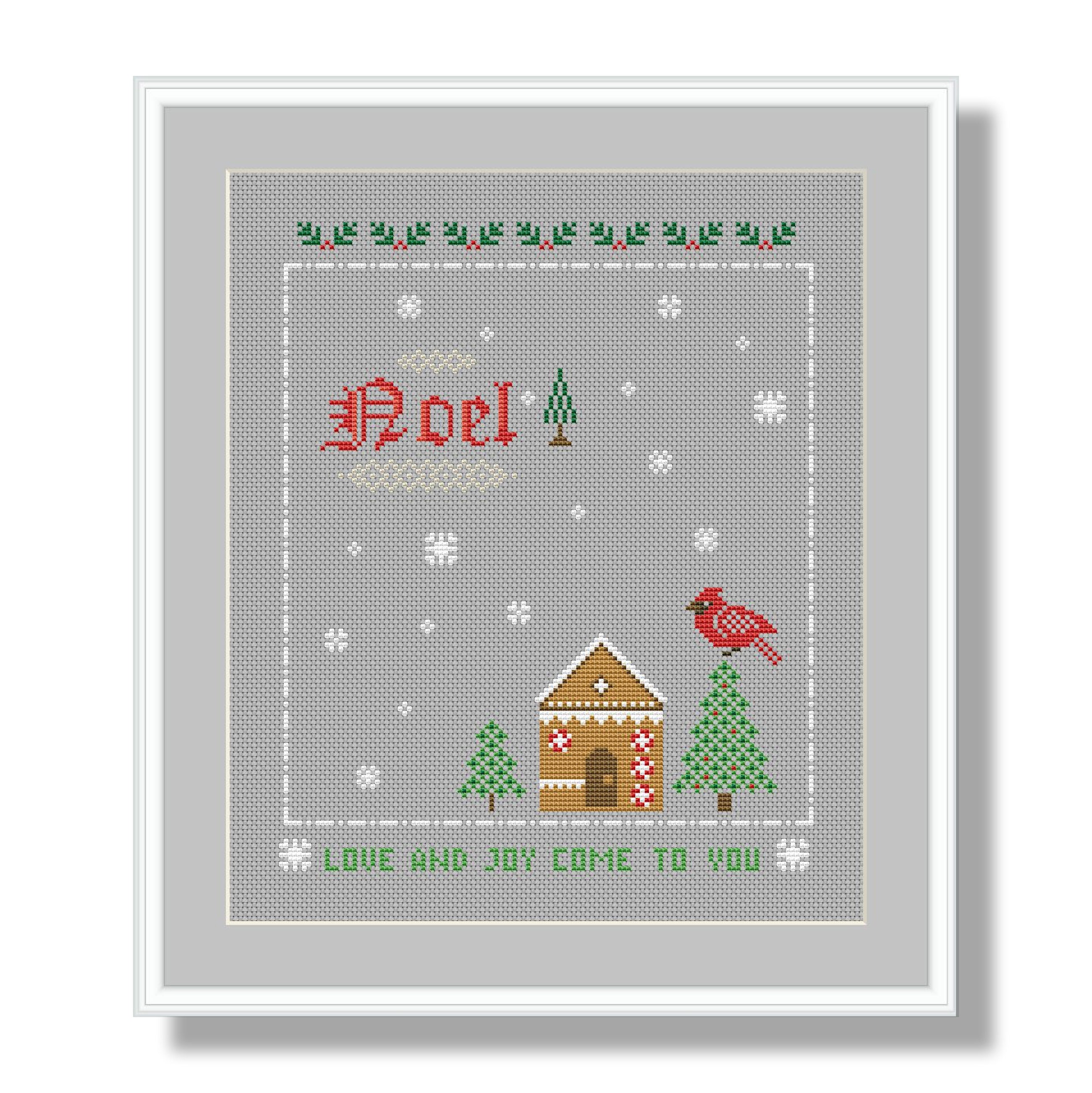 Christmas Sampler Cross Stitch Pattern Noel Cross Stitch - Etsy