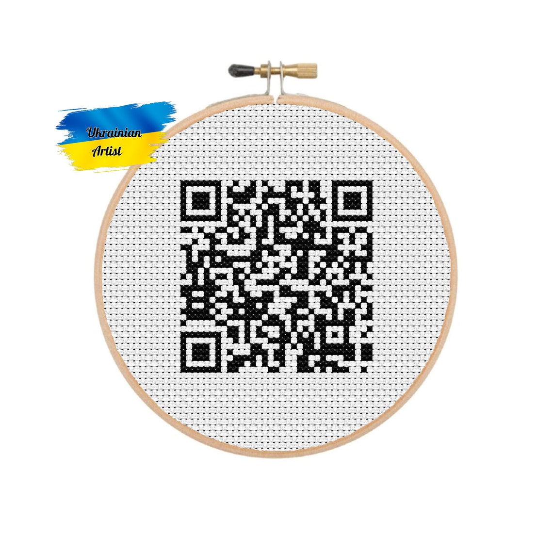 Rickroll Qr Code Cross Stitch Pattern - Etsy