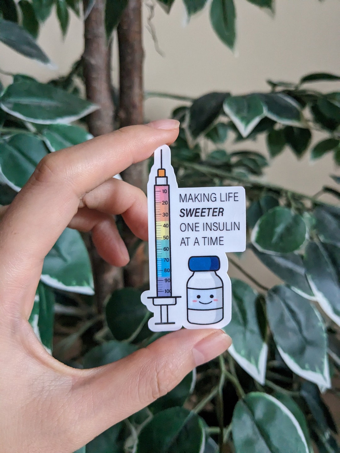 Cute Insulin Sticker / Making Life Sweeter One Insulin at a - Etsy