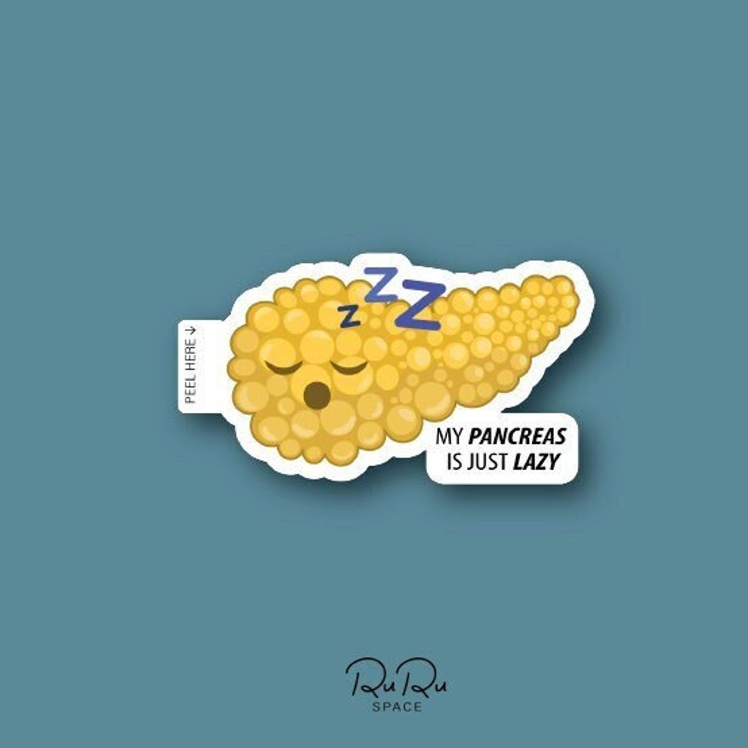 Cute Pancreas Sticker / My Pancreas is Just Lazy / Medical Sticker ...