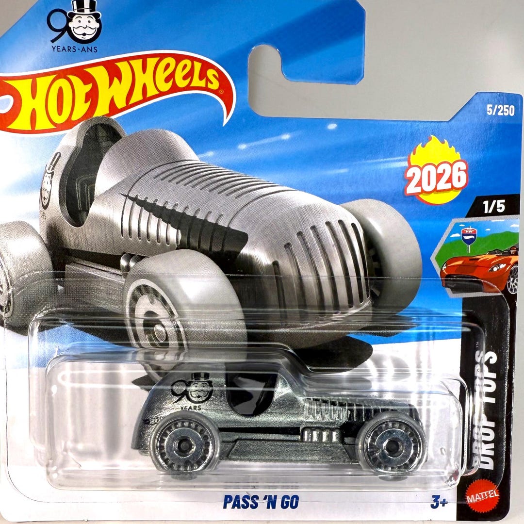 Hot Wheels Pass N’ Go Drop Tops – Monopoly Race Car 1/64 - Etsy