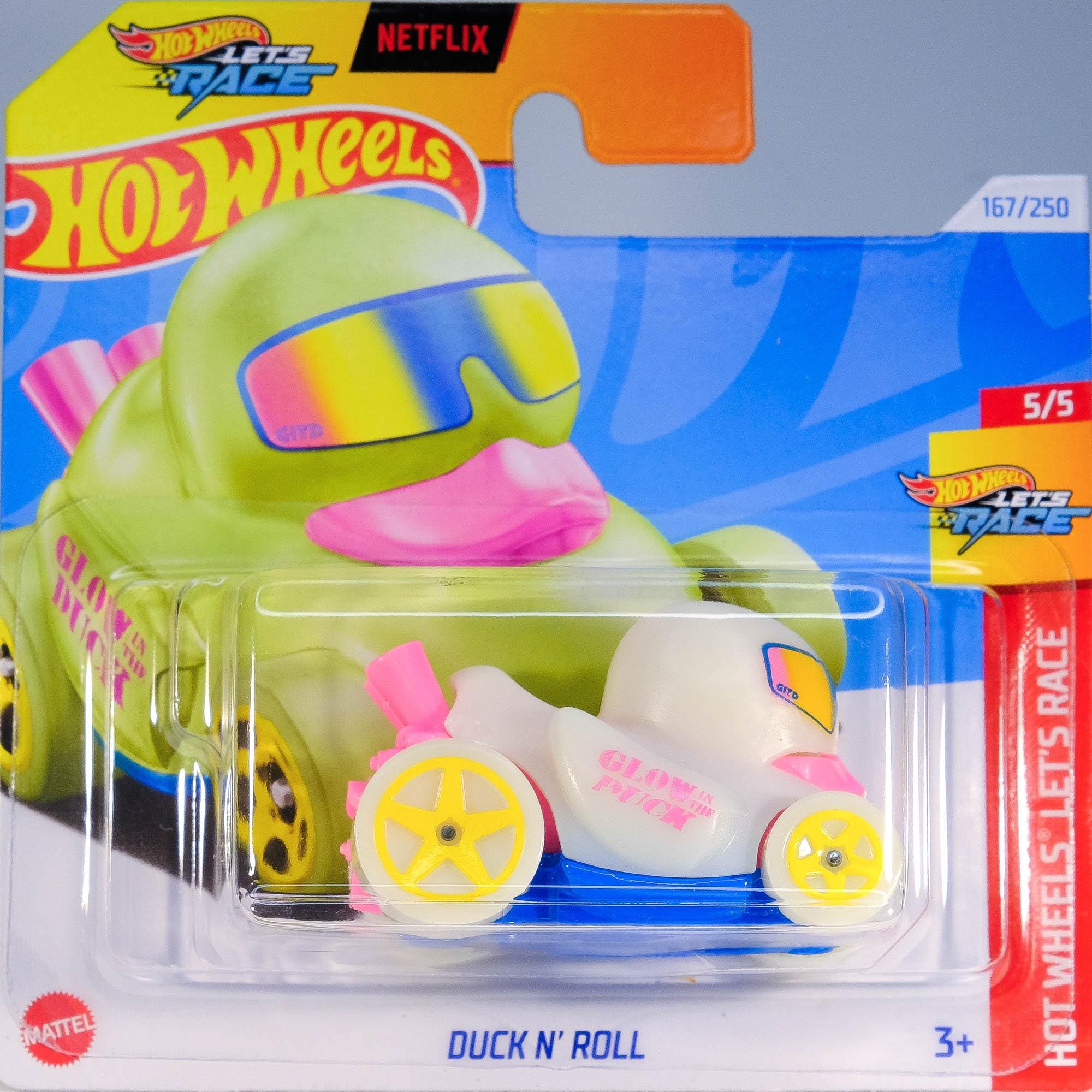 Hot Wheels Duck N' Roll – Glow-in-the-dark Diecast Car - Etsy