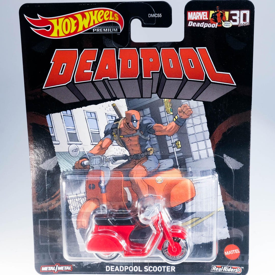 Hot Wheels Premium Deadpool Scooter - Marvel - Etsy