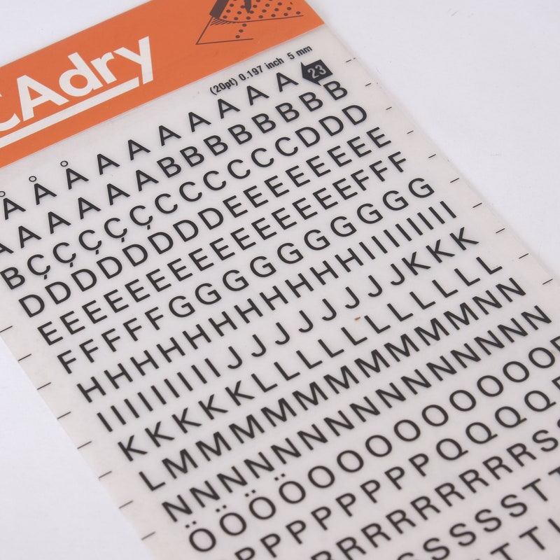 Rub on Transfer Letters - Etsy